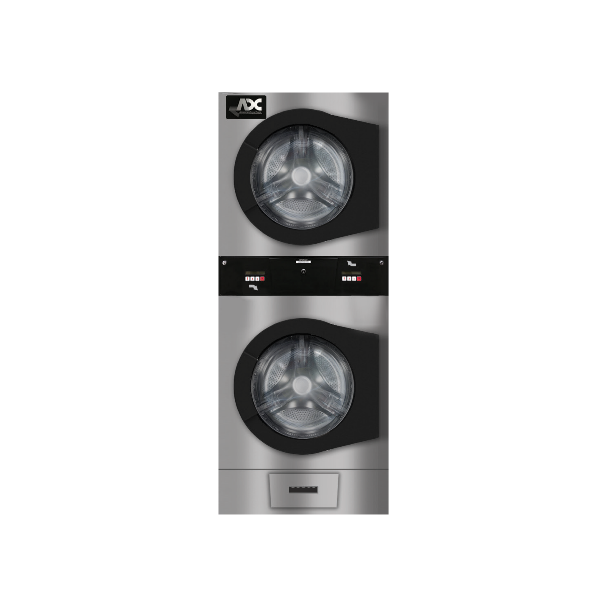 ADC AD-30x2Ri 14kg Stacked Dryer/Dryer - Wolf Laundry