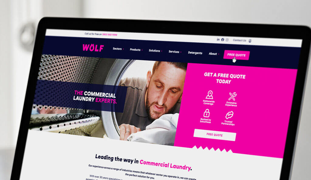 Request a quote from the team at Wolf Laundry